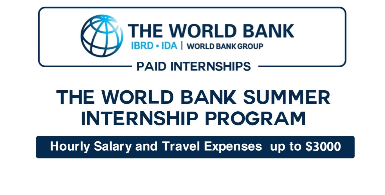 World Bank Internship Program 2022 (Fully Funded) - Opportunity Portal