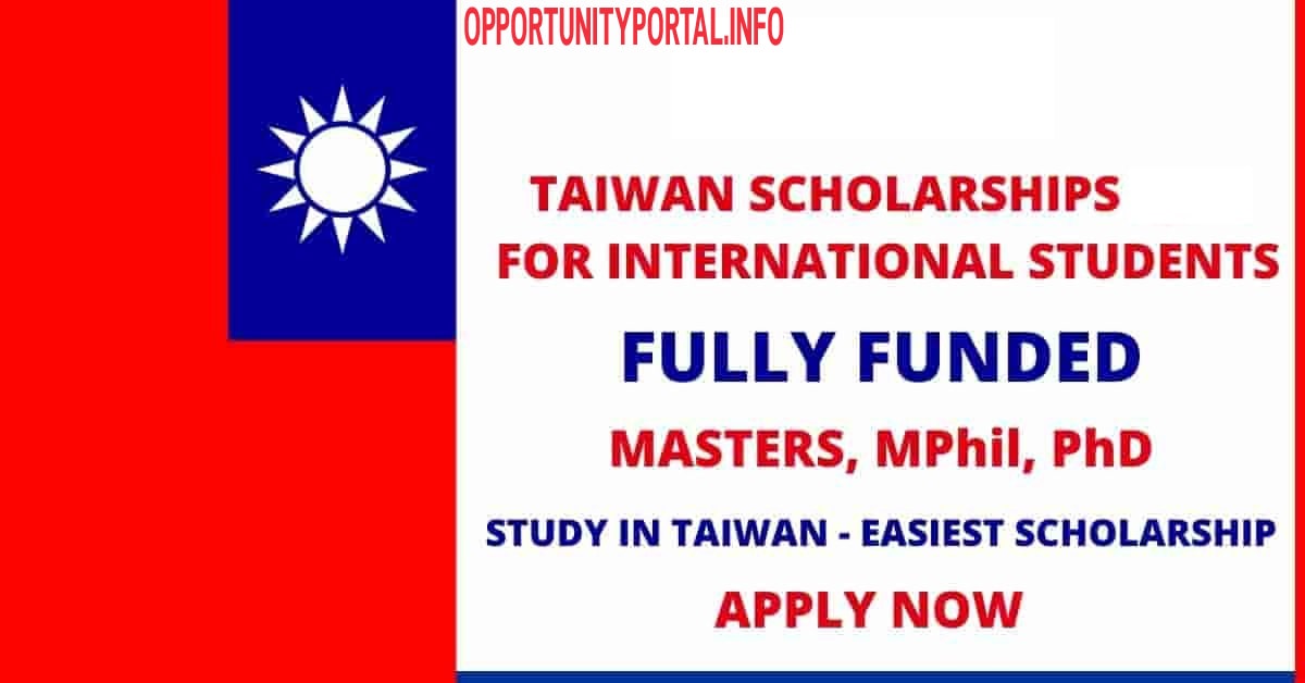Taiwan International Graduate Program Scholarship 2024 Fully Funded 