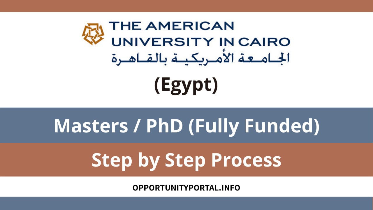 The American University in Cairo Scholarships 2025 (Fully Funded) - Opportunity Portal