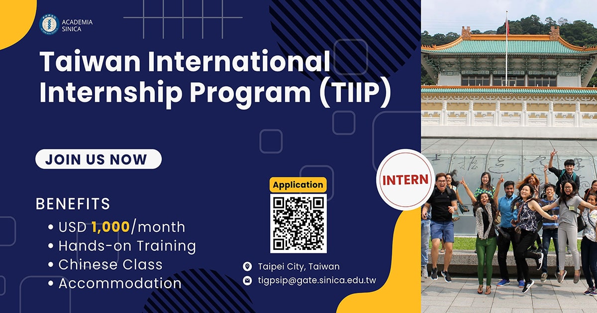 TIGP Taiwan International Internship Program (Fully Funded ...