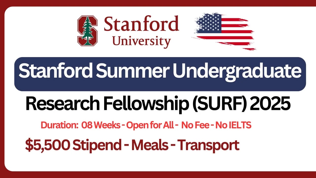 Stanford University Summer Undergraduate Fellowship 2026 (fully Funded ...