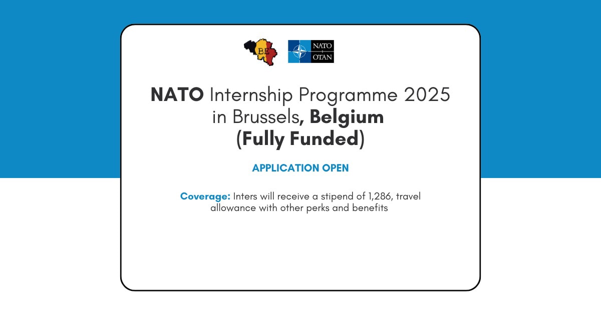 NATO Internship In Belgium 2026 (Fully Funded) - Opportunity Portal