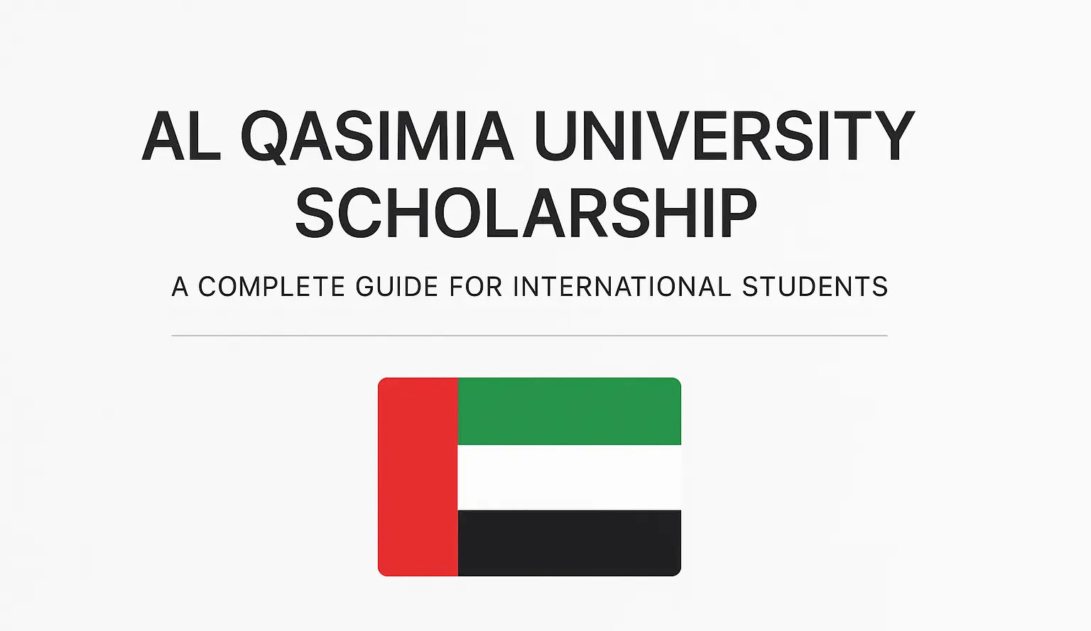 Al-Qasimia University Scholarships In UAE (Fully Funded) - Opportunity ...