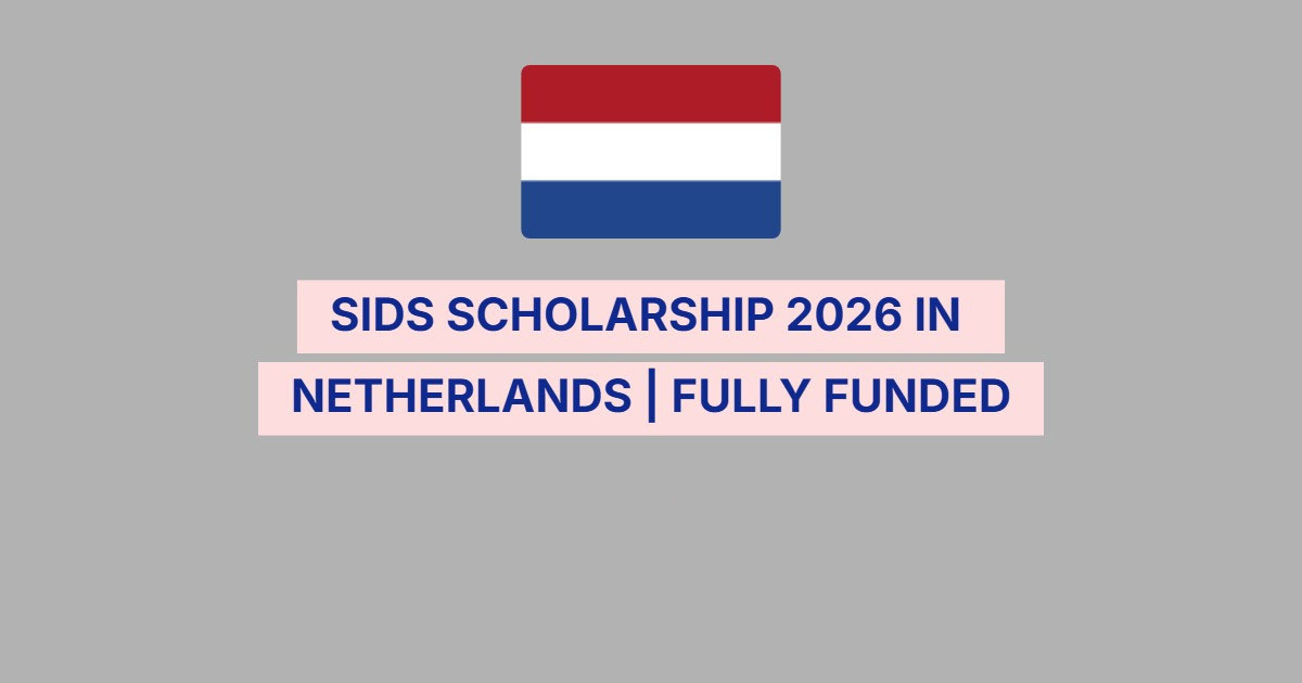 SIDS Scholarship in the Netherlands (Fully Funded) - Opportunity Portal